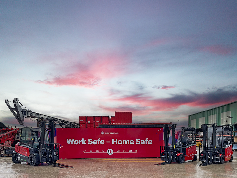 Bachy Soletanche Case Study UK - Mitsubishi Forklift Trucks